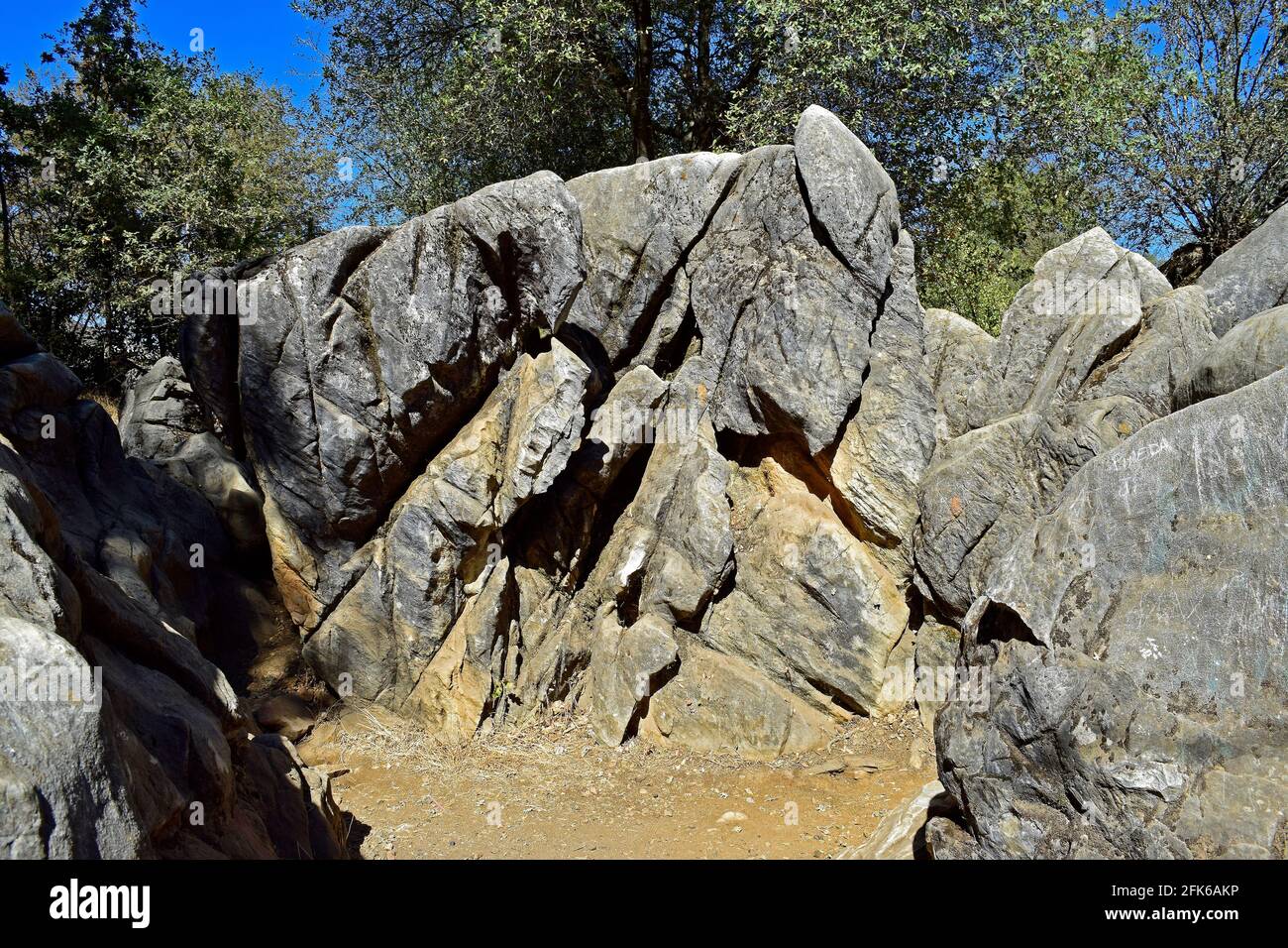 boulders, Columbia State Historic Park, Columbia, California Stock ...