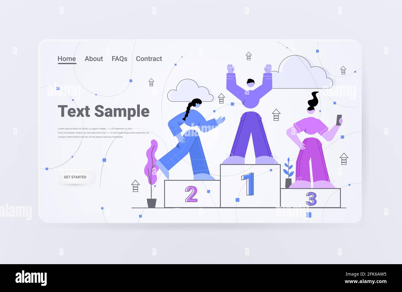 Podium full length winners Stock Vector Images - Alamy