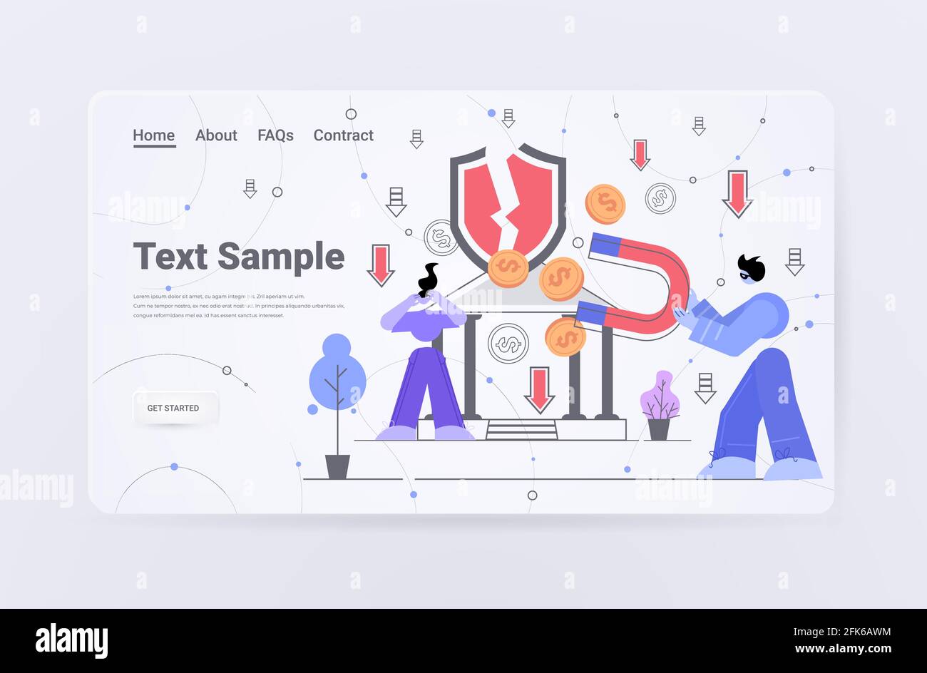 Woman attacking man Stock Vector Images - Alamy