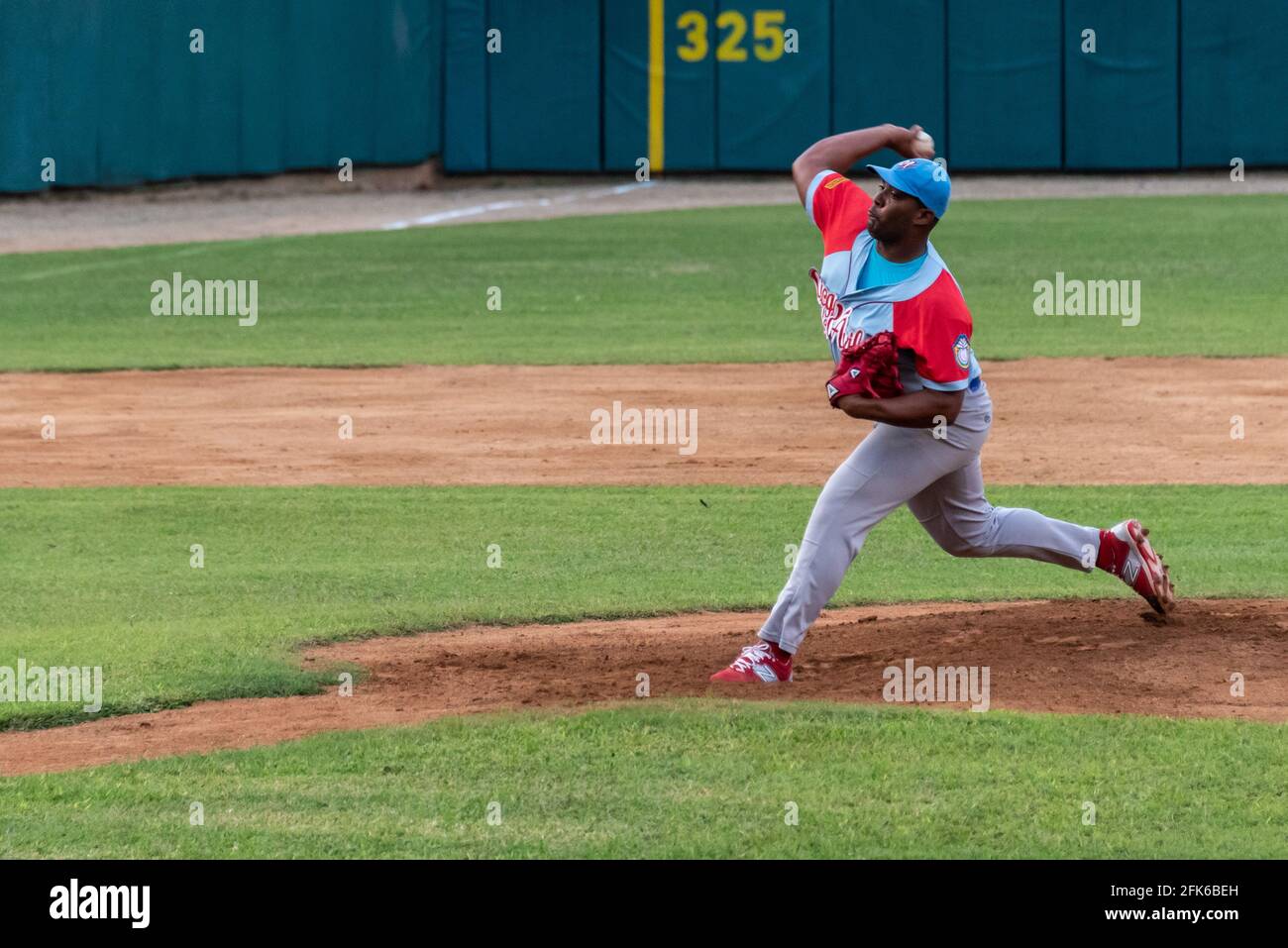 Cuban Baseball National Series. The game between Villa Clara and Ciego ...
