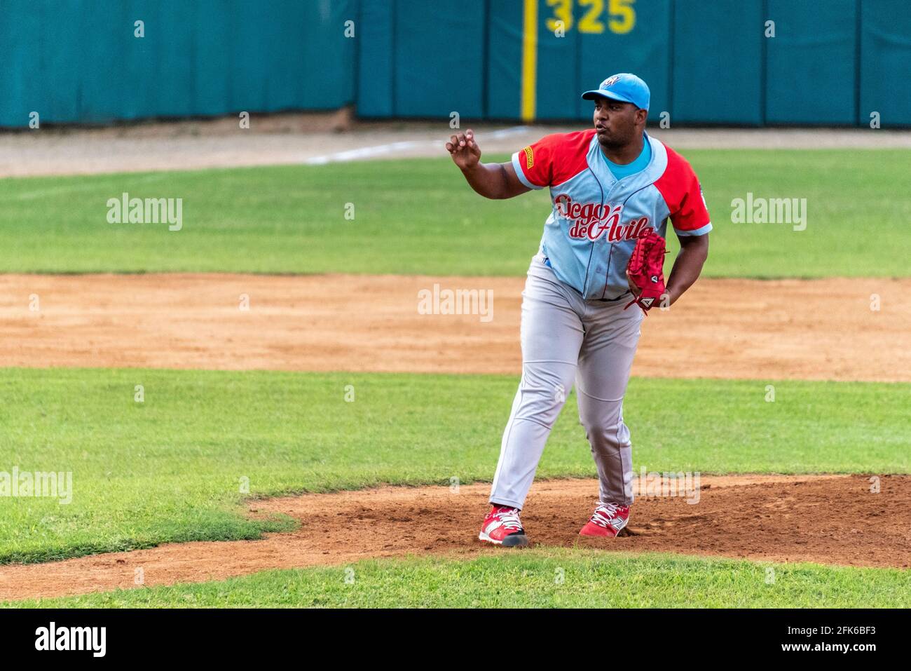 Cuban Baseball National Series. The game between Villa Clara and Ciego ...