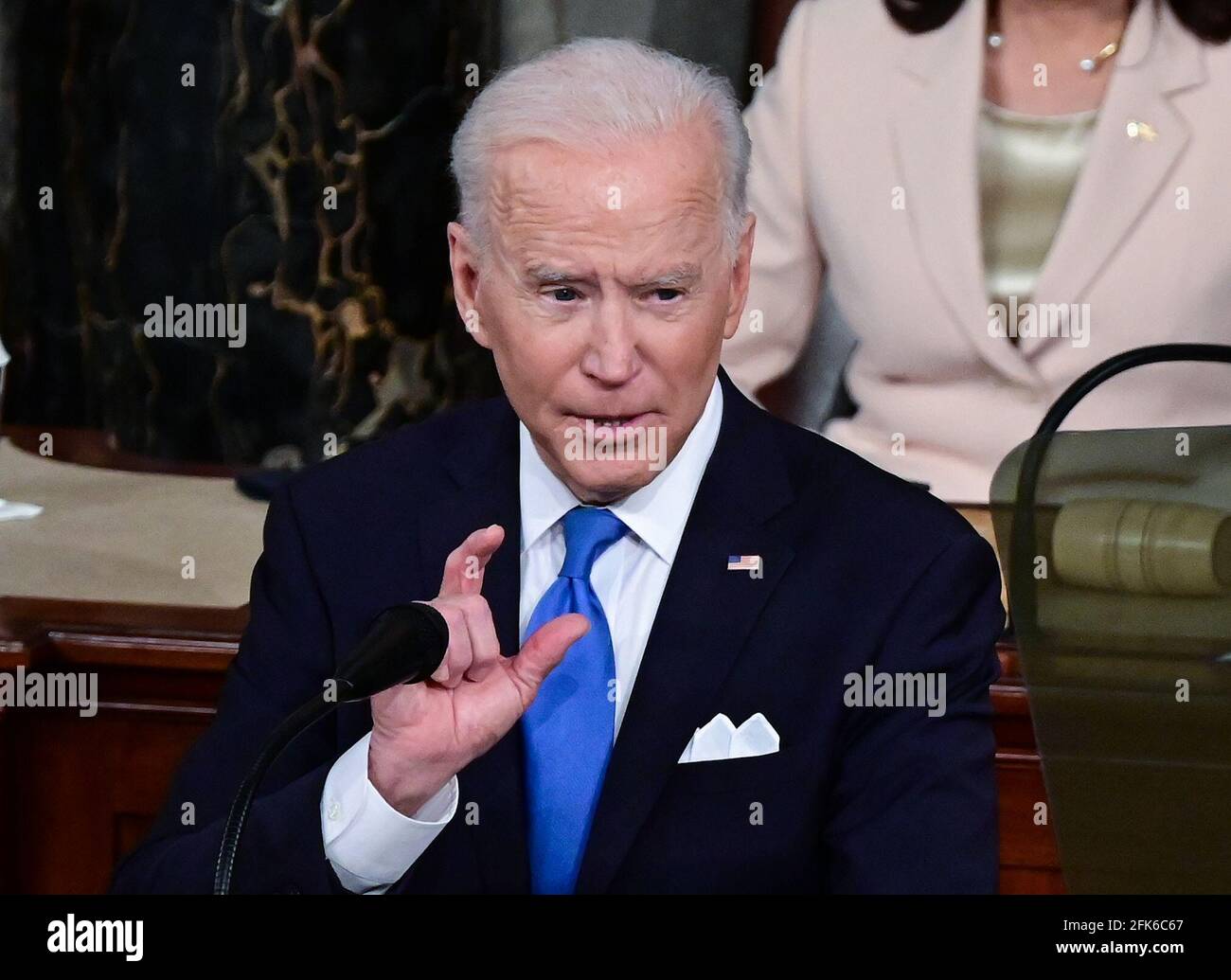 Washington, United States. 28th Apr, 2021. President Joe Biden delivers ...