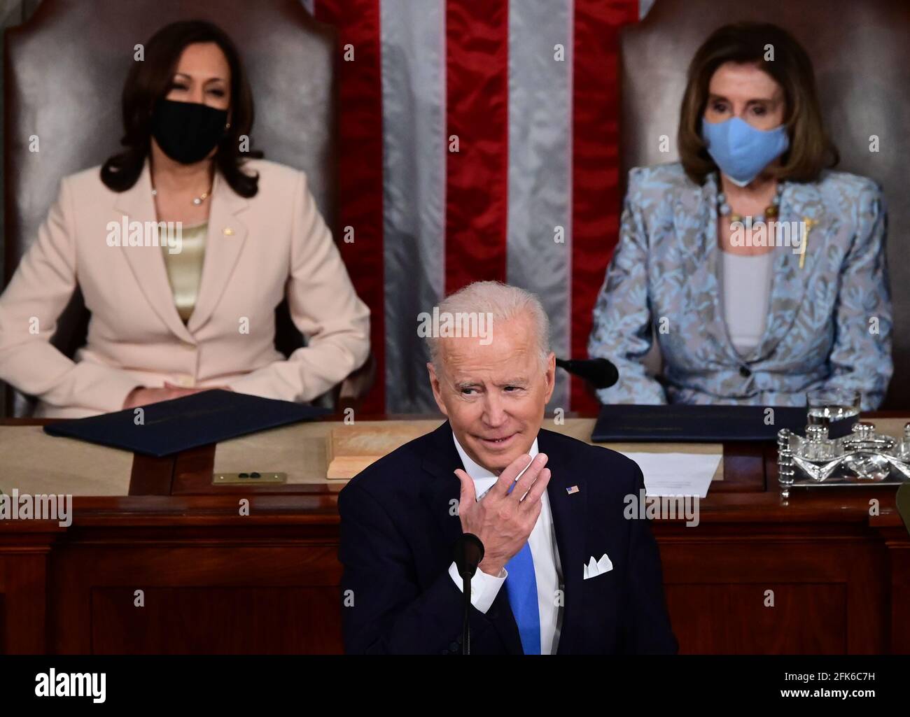 Washington, United States. 28th Apr, 2021. President Joe Biden delivers ...