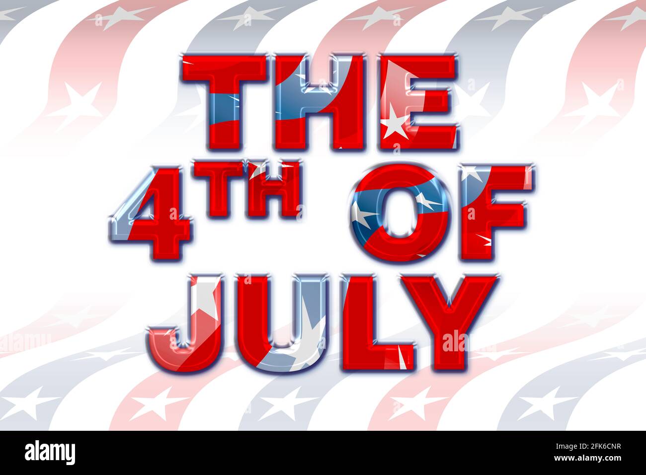the forth of july illustration with american flag fade effect and ...