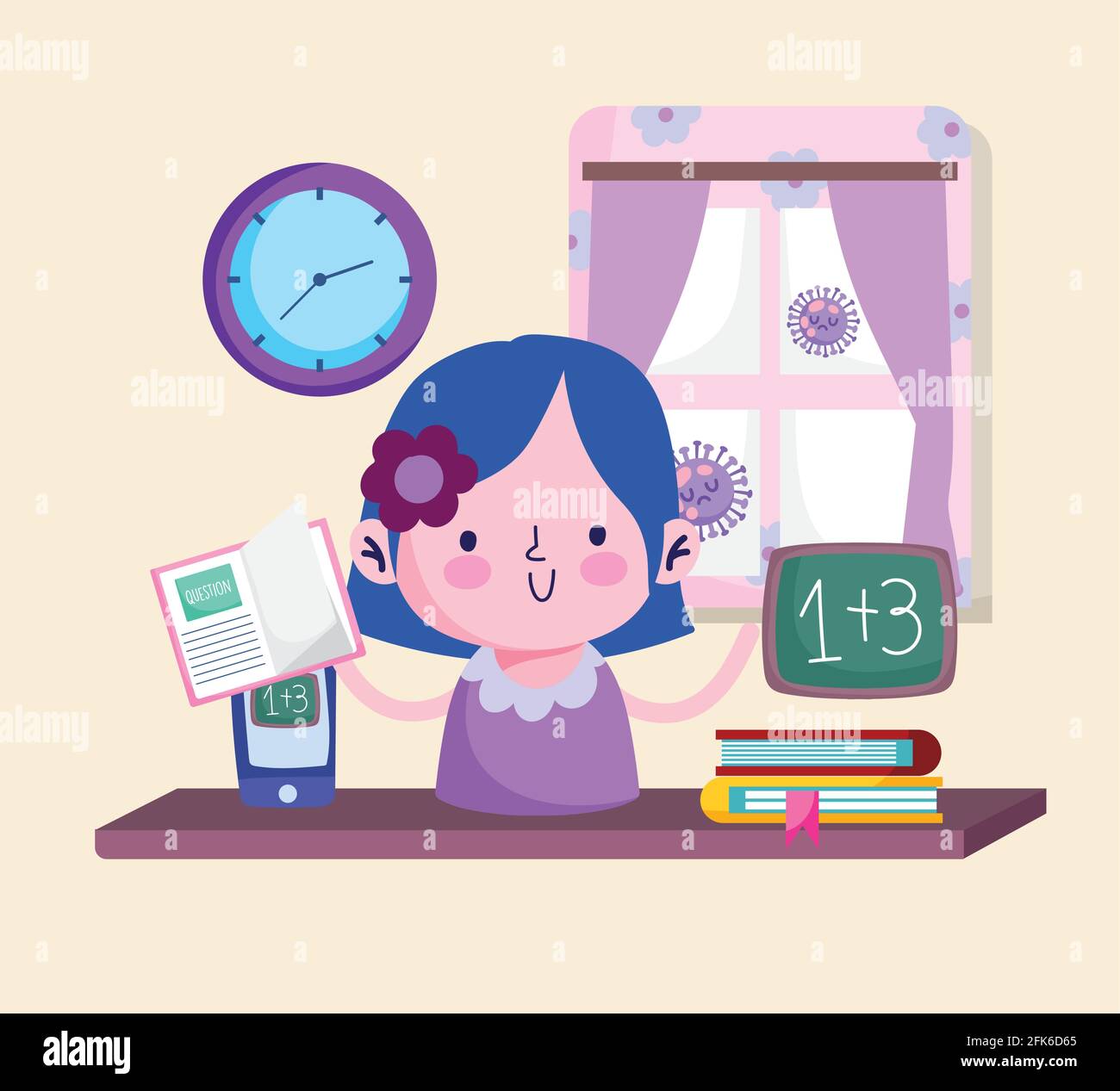 student online education at home Stock Vector Image & Art - Alamy