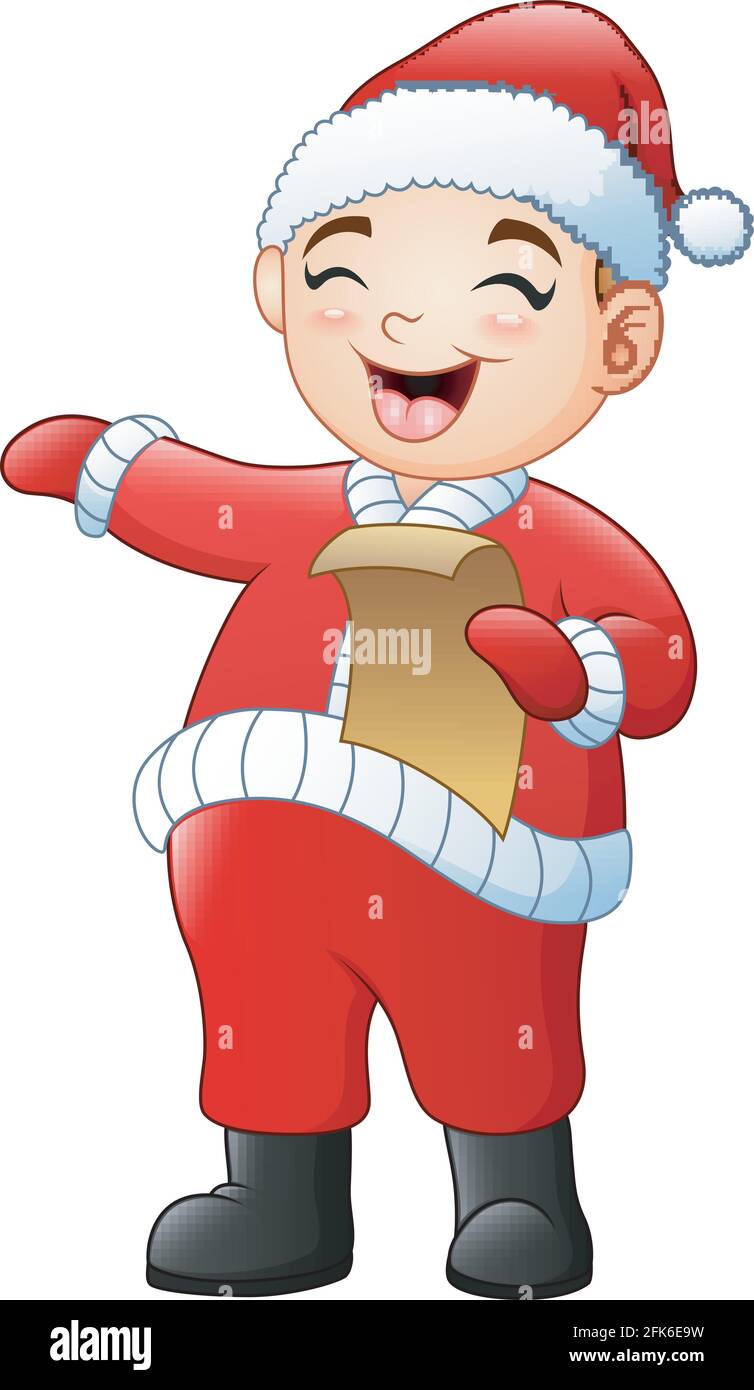 Cartoon santa singing christmas carols Stock Vector Image & Art - Alamy