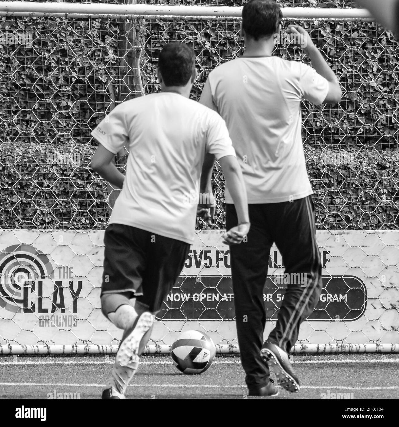 Delhi, India - July 01 2018: Footballers of local football team during ...
