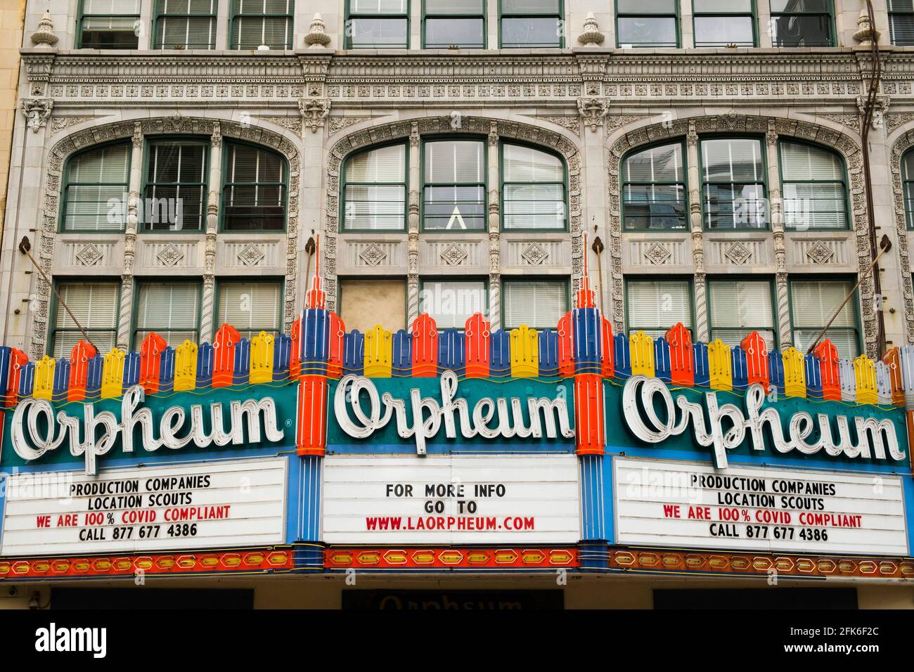 Orpheum theater los angeles marquee hi-res stock photography and images - Alamy