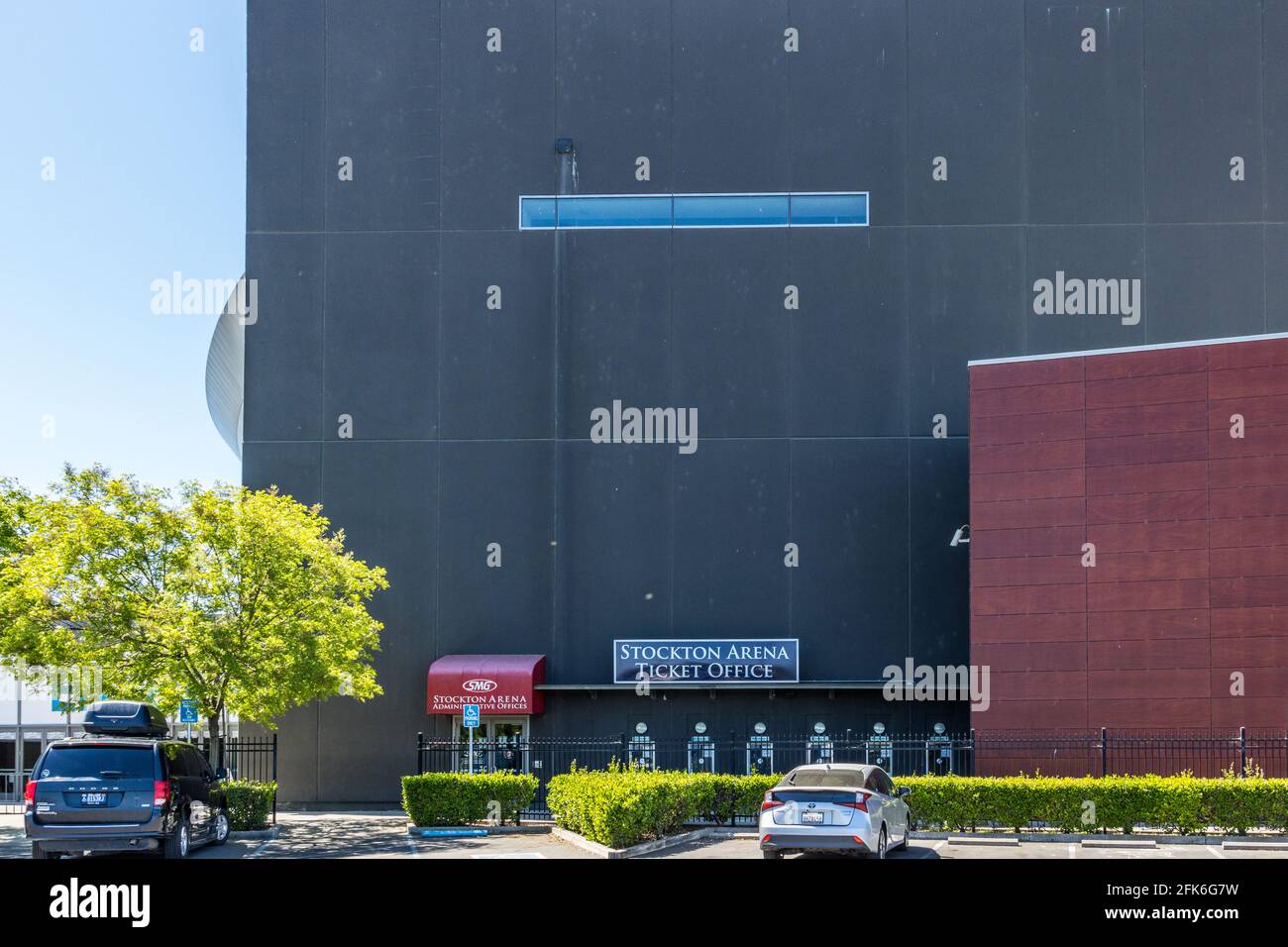 The Stockton Arena in Stockton California USA Central Valley Stock ...