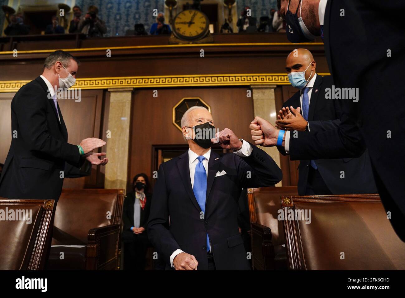 Washington, United States. 28th Apr, 2021. President Joe Biden arrives ...