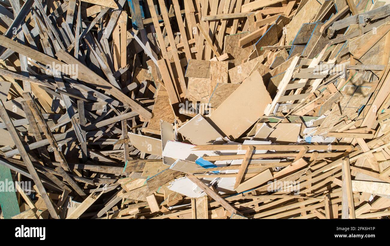 scrap wood at the local dump Stock Photo - Alamy