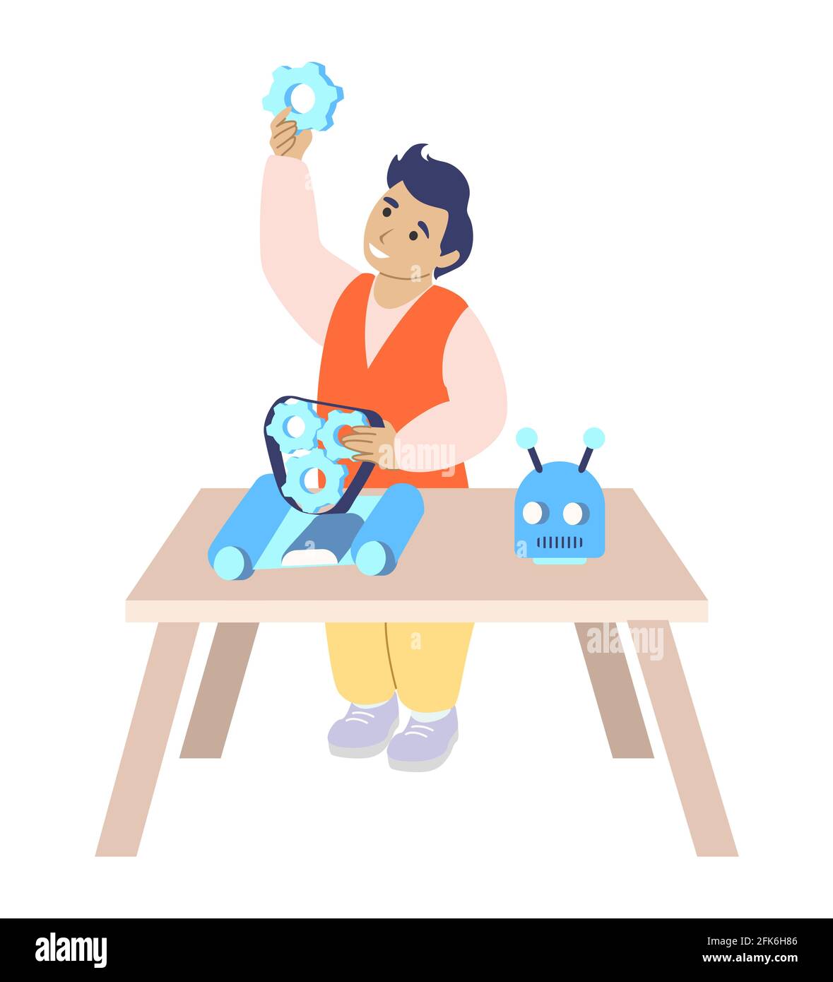 Kid coding Stock Vector Images - Alamy