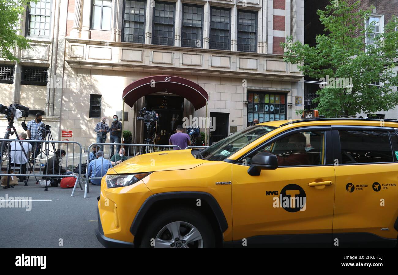 New York, New York, USA. 28th Apr, 2021. A view of former NYC Mayor and ...