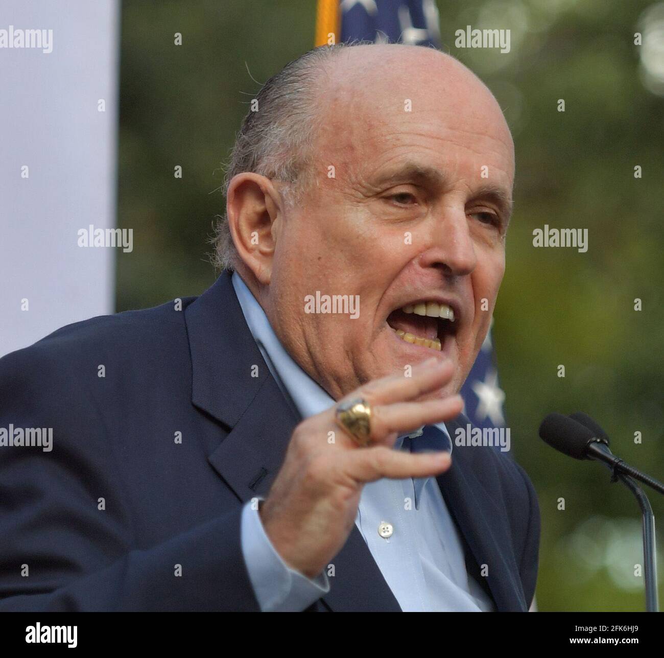 BOCA RATON, FL - NOVEMBER 04: Ron DeSantis, Rudy Giuliani and Attorney ...
