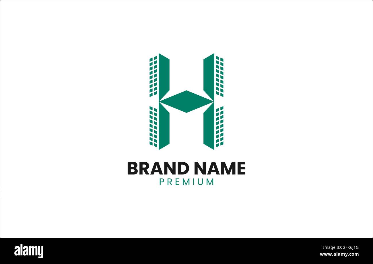 Letter H Building Real Estate Logo Design Template Vector suitable for ...