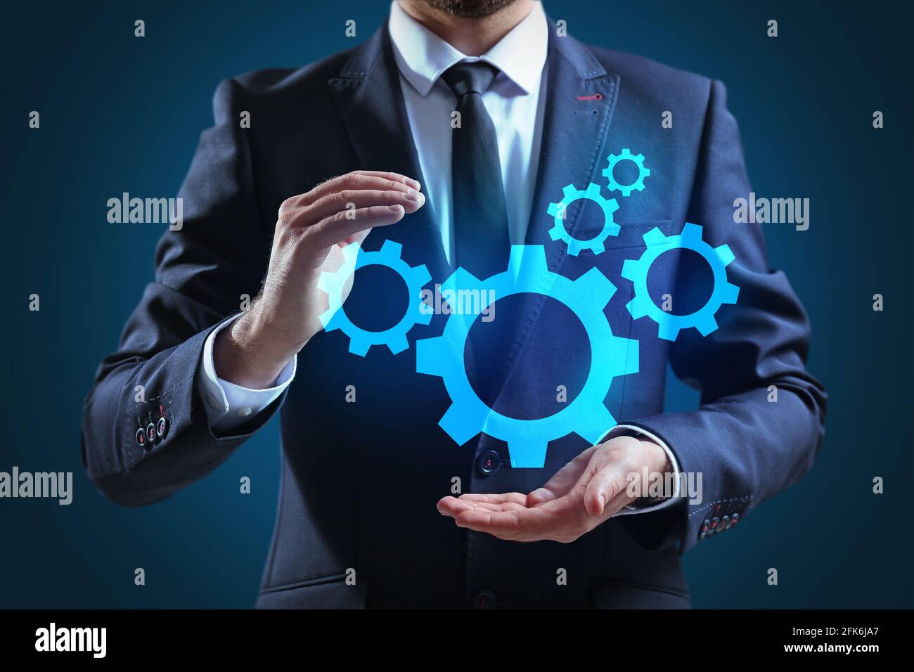 Process improvement concept on gears hi-res stock photography and ...