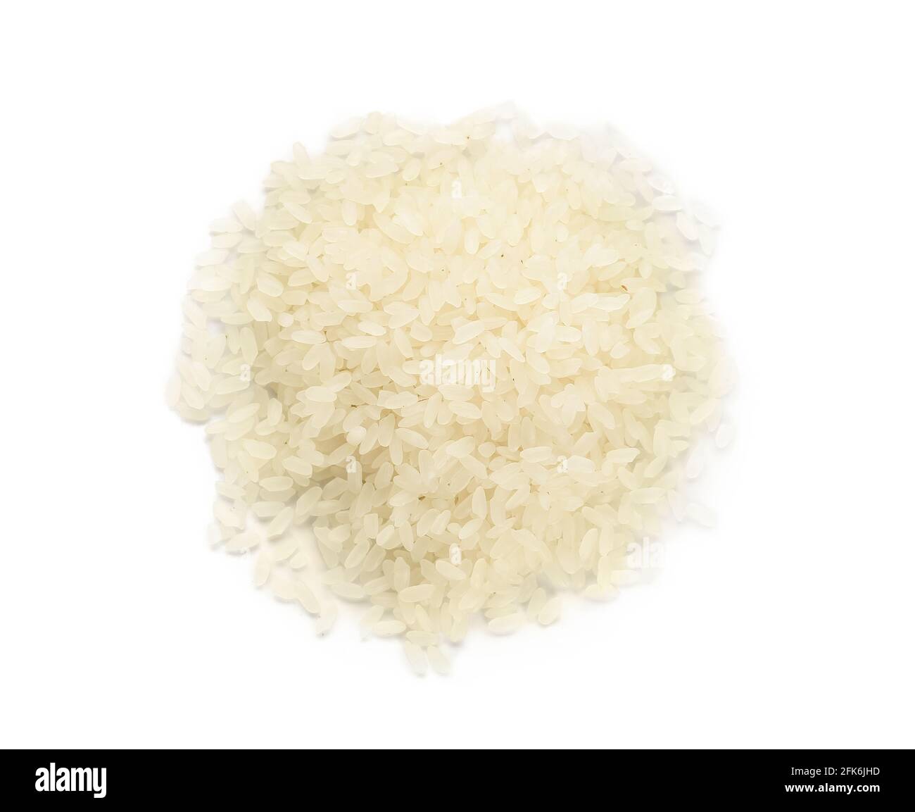 Heap of rice on white background Stock Photo - Alamy