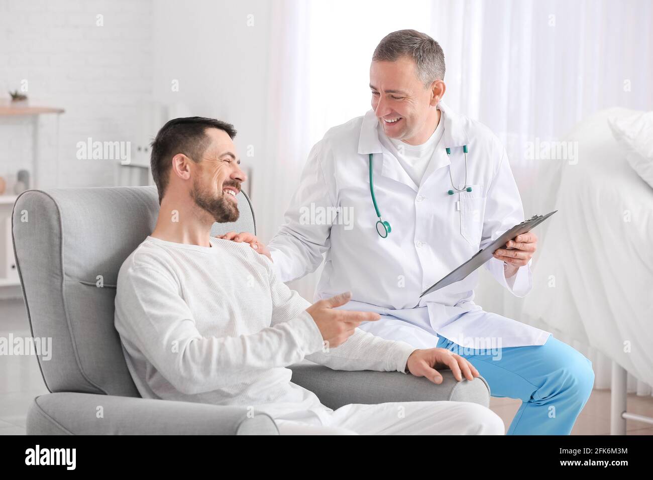 Chemotherapy Patient With Doctor
