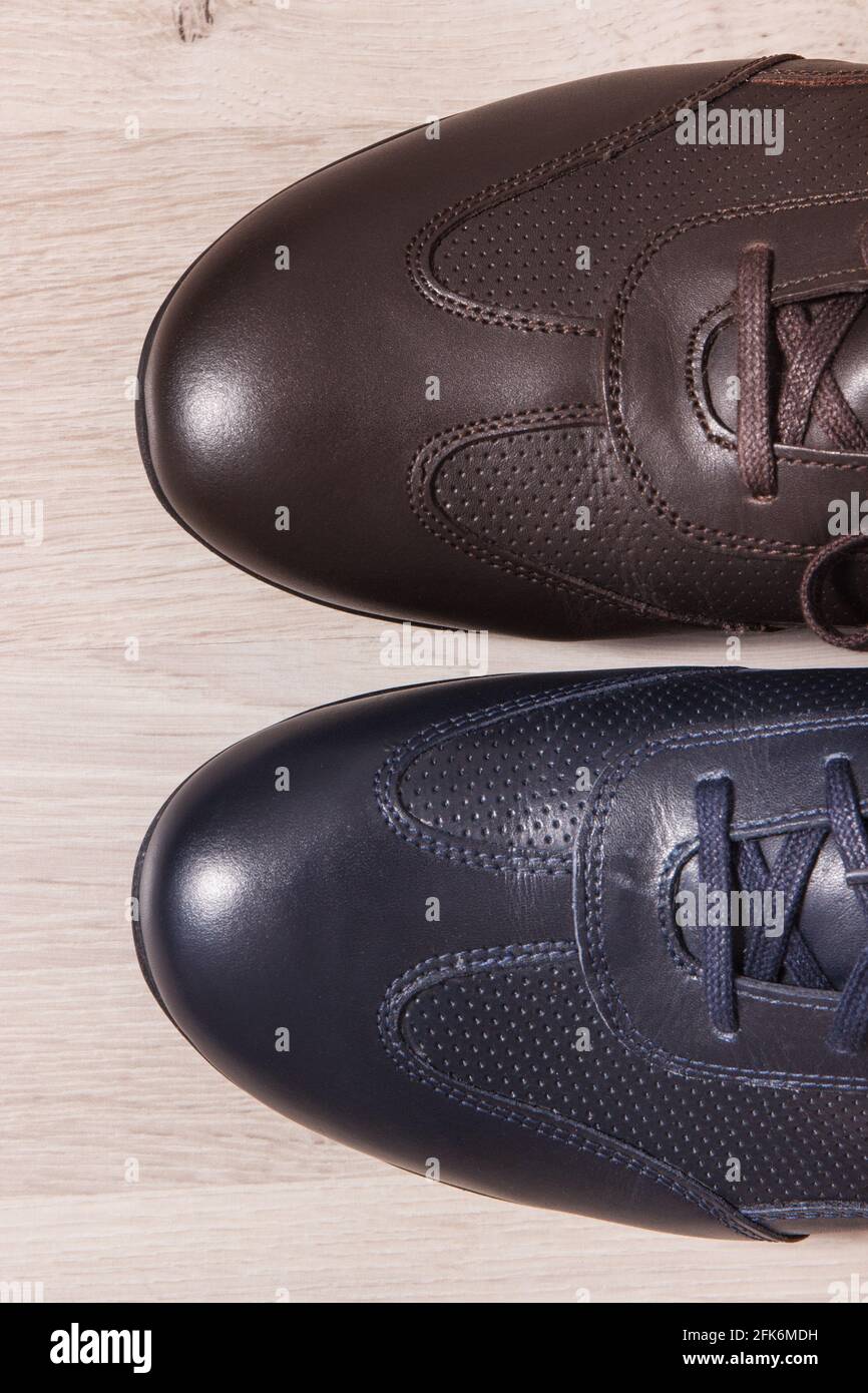 Stylish Navy Blue and Brown Shoes: Versatile Footwear for Every Occasion