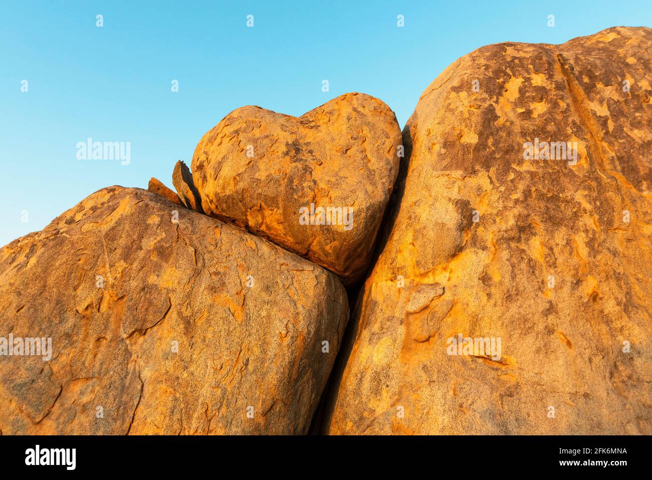 cracked rock in shape of heart in Namibian desert Stock Photo - Alamy