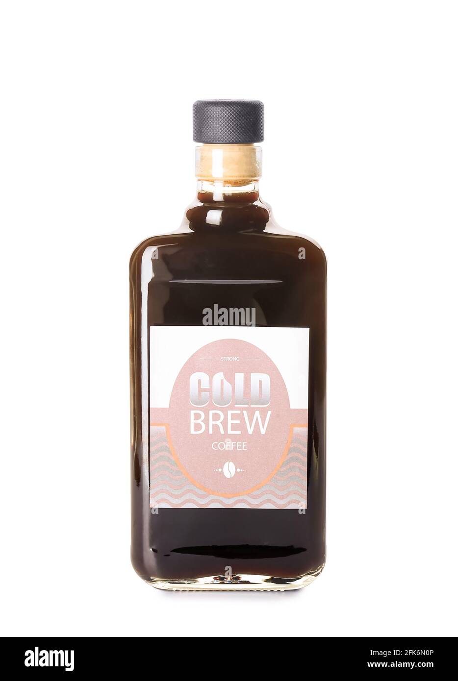 Bottle of cold brew on white background Stock Photo - Alamy