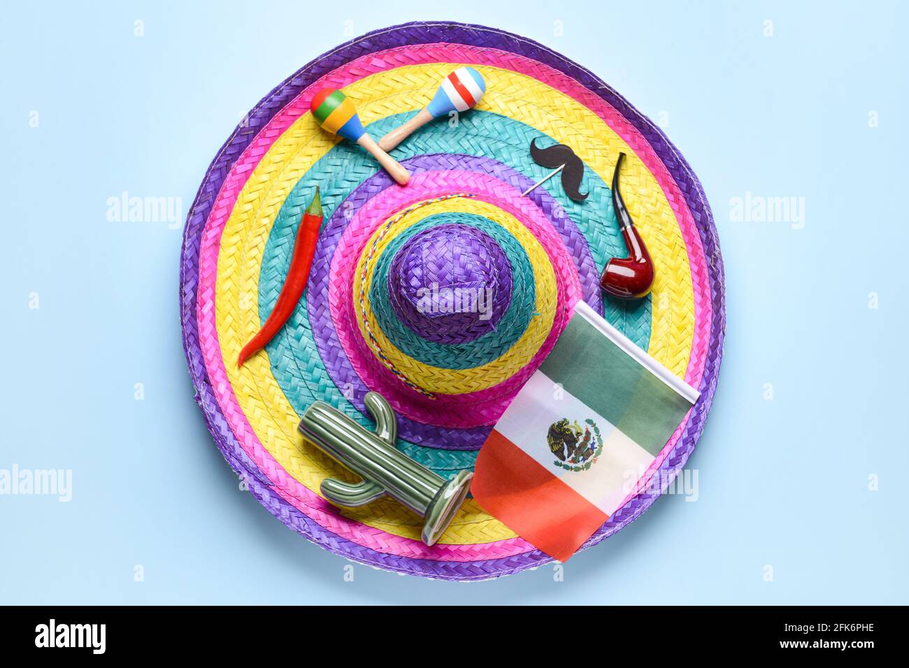 Mexican symbols on red hi-res stock photography and images - Alamy