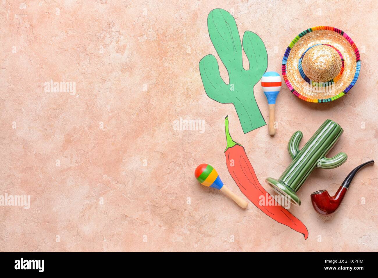 Mexican symbols on red hi-res stock photography and images - Alamy