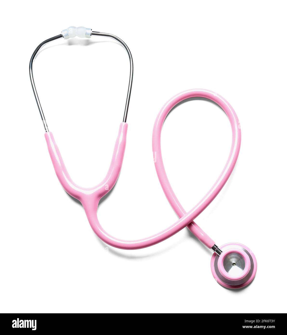 Modern stethoscope on white background Stock Photo - Alamy