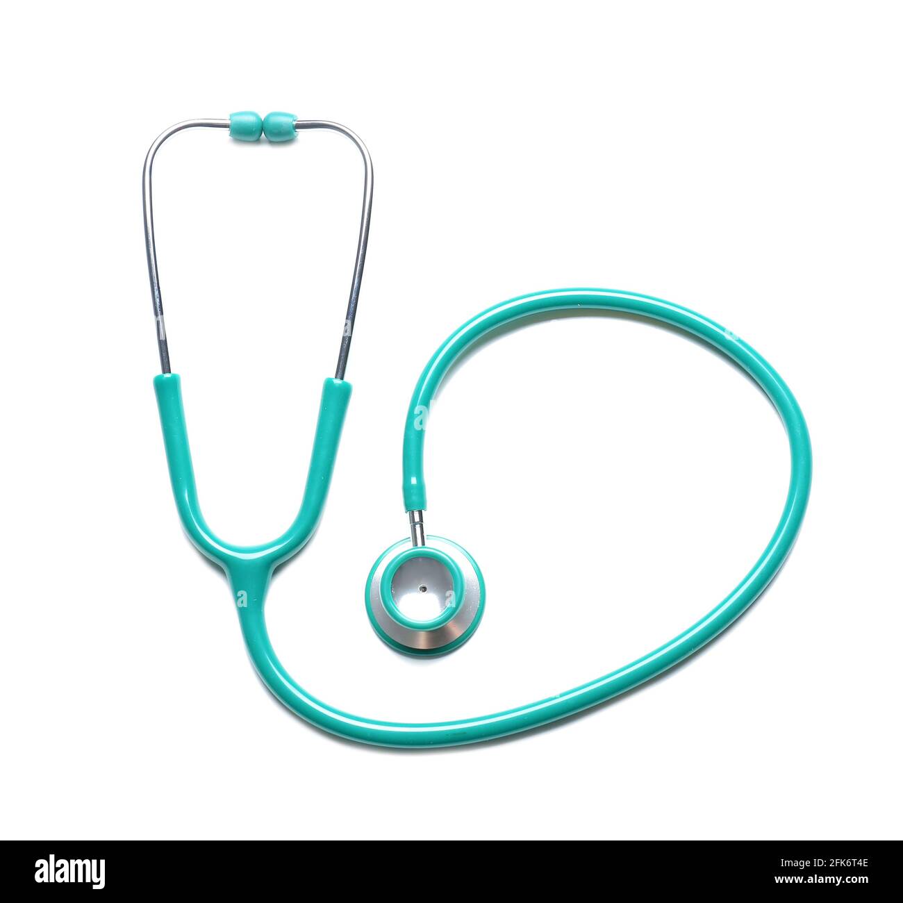 Modern stethoscope on white background Stock Photo - Alamy