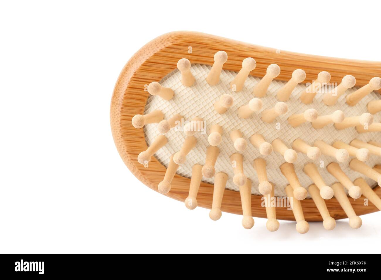 Hair brush on white background, closeup Stock Photo - Alamy