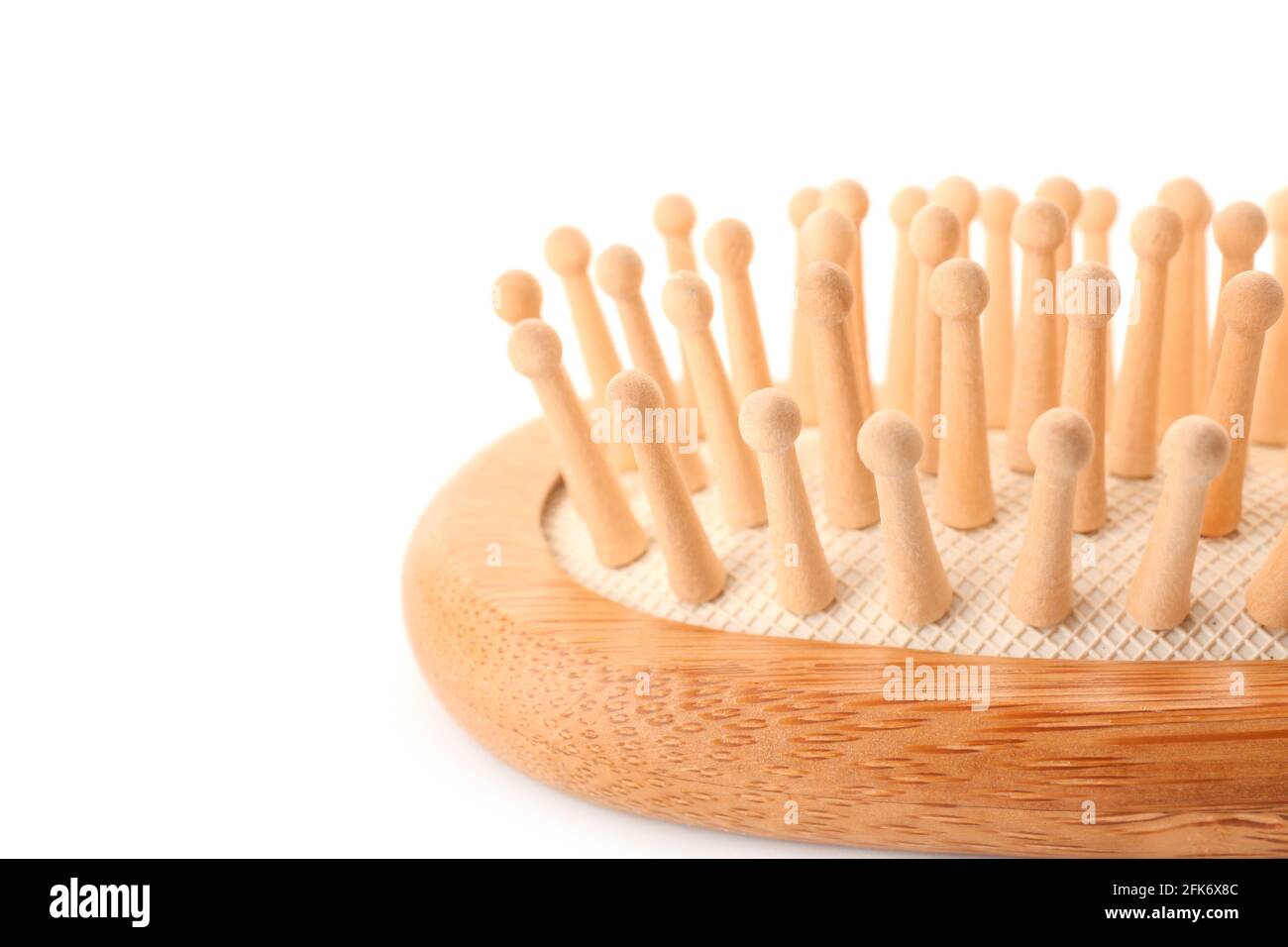 Hair brush on white background, closeup Stock Photo - Alamy