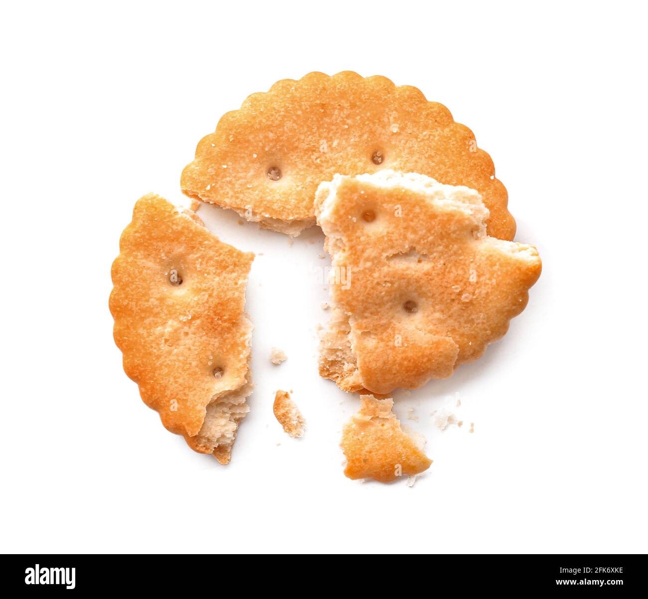 Crushed crackers on white hi-res stock photography and images - Alamy