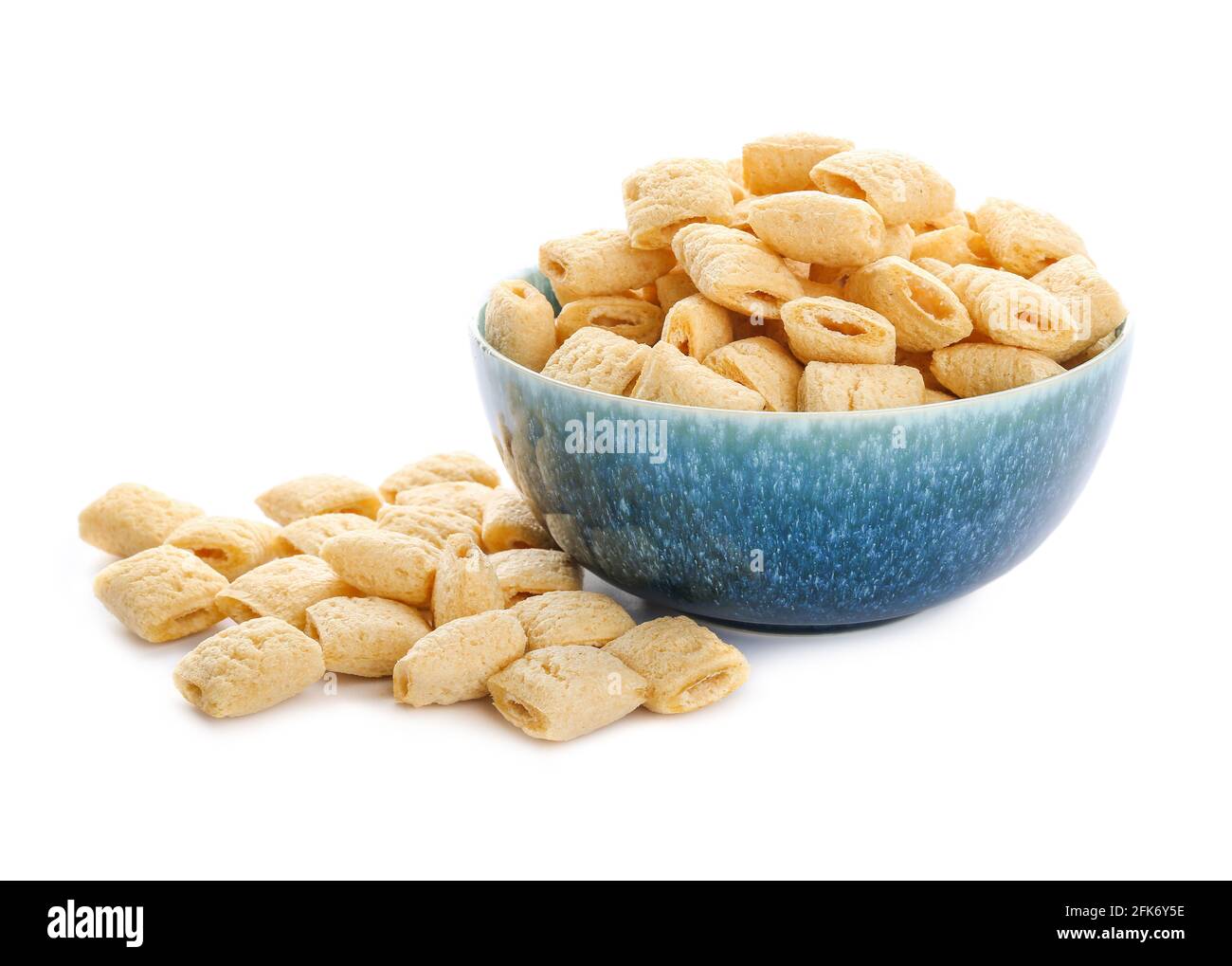 Blue bowl cornflakes Cut Out Stock Images & Pictures - Alamy
