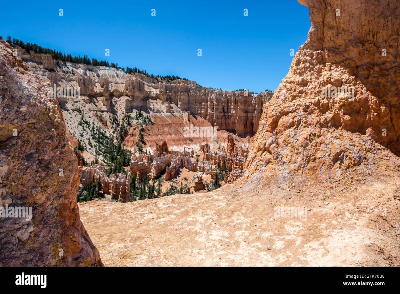 A natural rock formation of Red Rocks Hoodoos in Bryce Canyon National ...