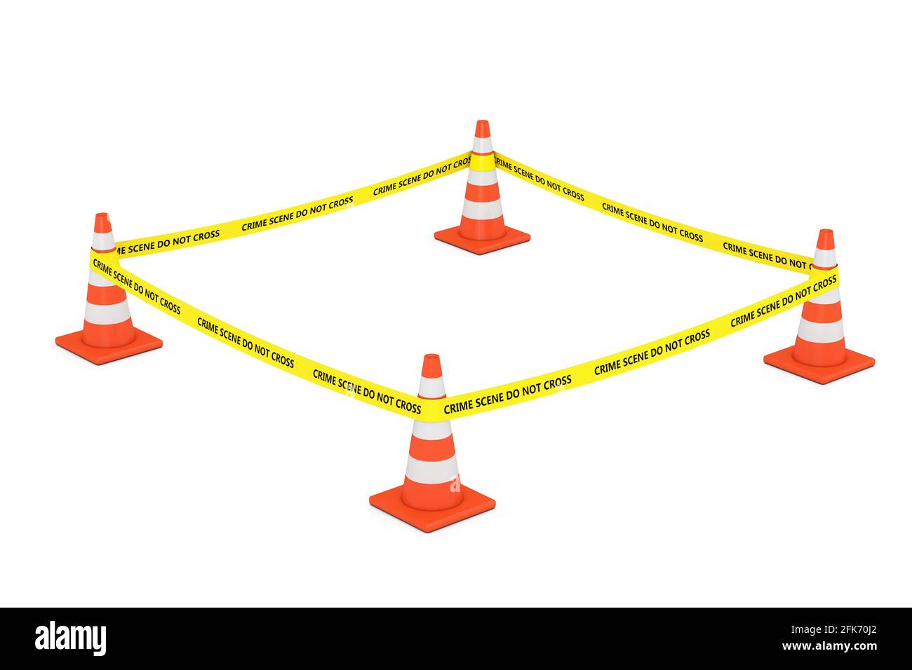 Crime scene cone Cut Out Stock Images & Pictures - Alamy