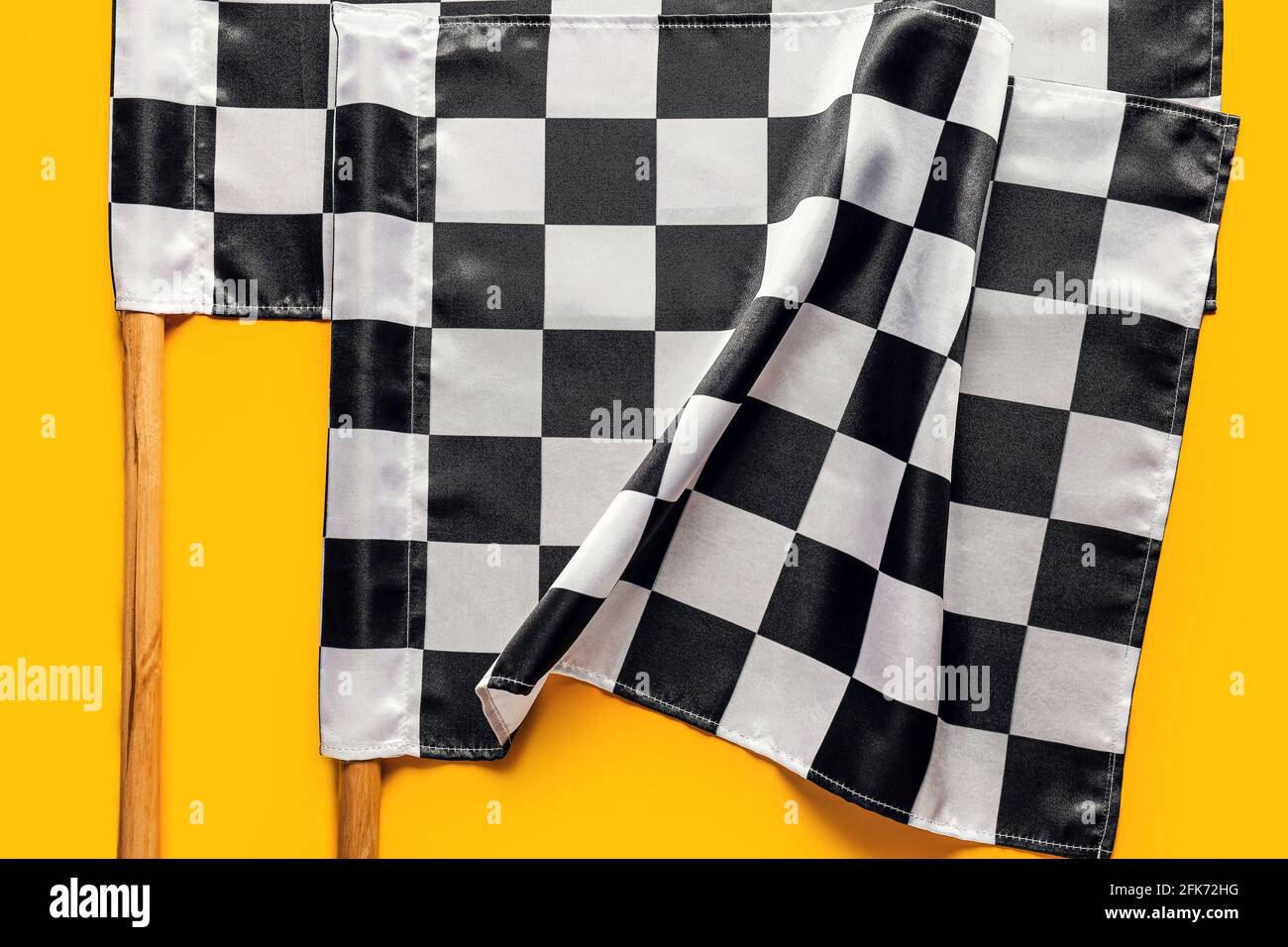 Racing flags on color background Stock Photo - Alamy