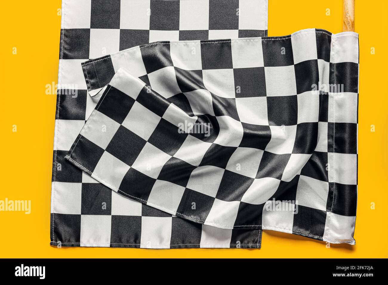 Racing yellow start flag hi-res stock photography and images - Alamy