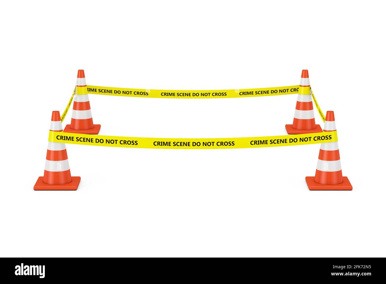 Police traffic cones Cut Out Stock Images & Pictures - Alamy
