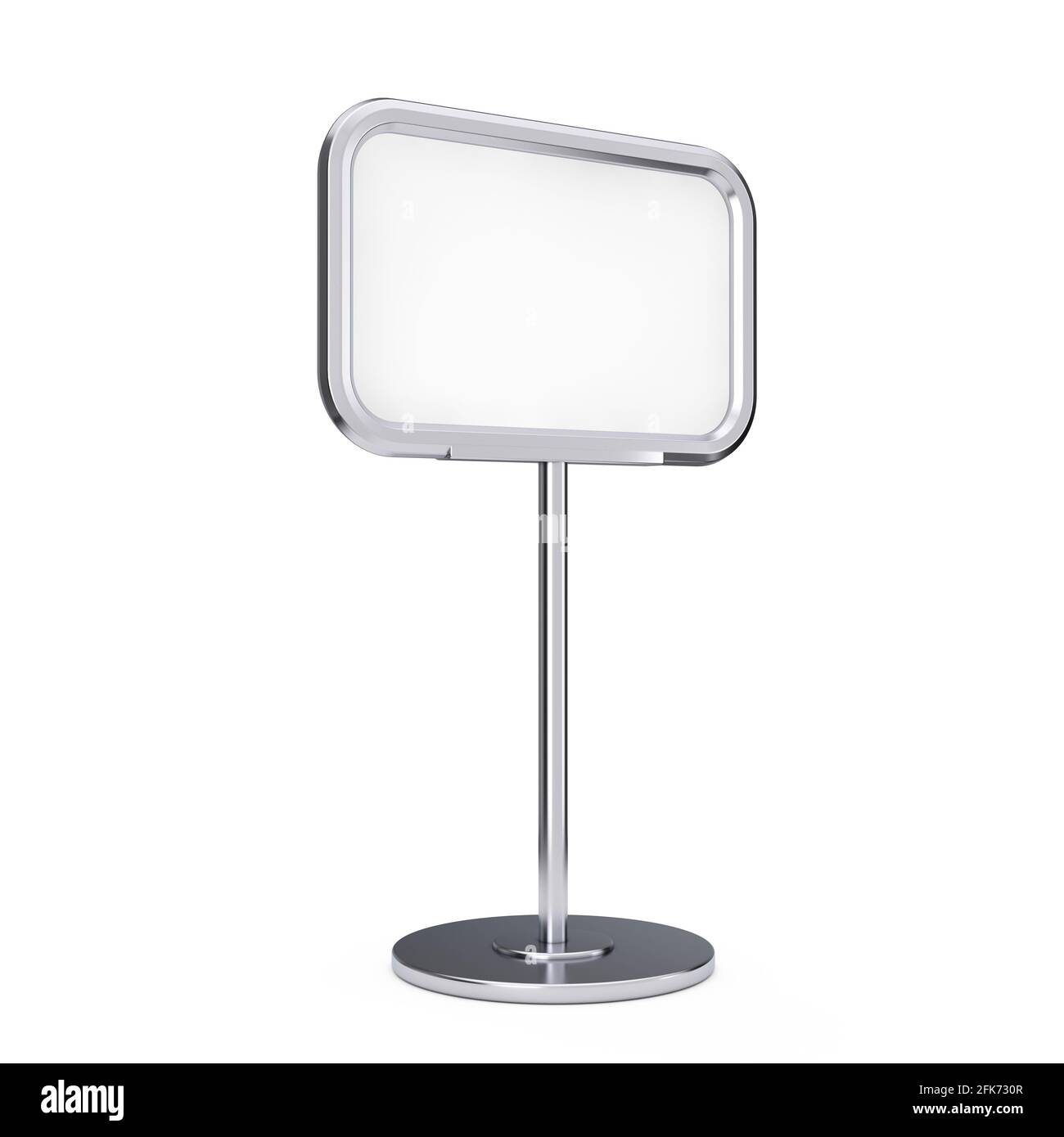 Blank Info Stand with Free Space for Your Design on a white background ...