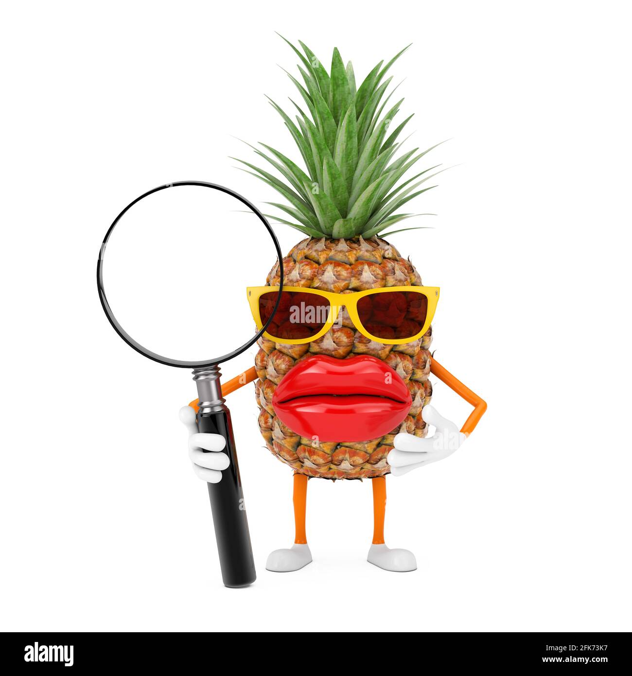 Cartoon pineapple Cut Out Stock Images & Pictures - Alamy