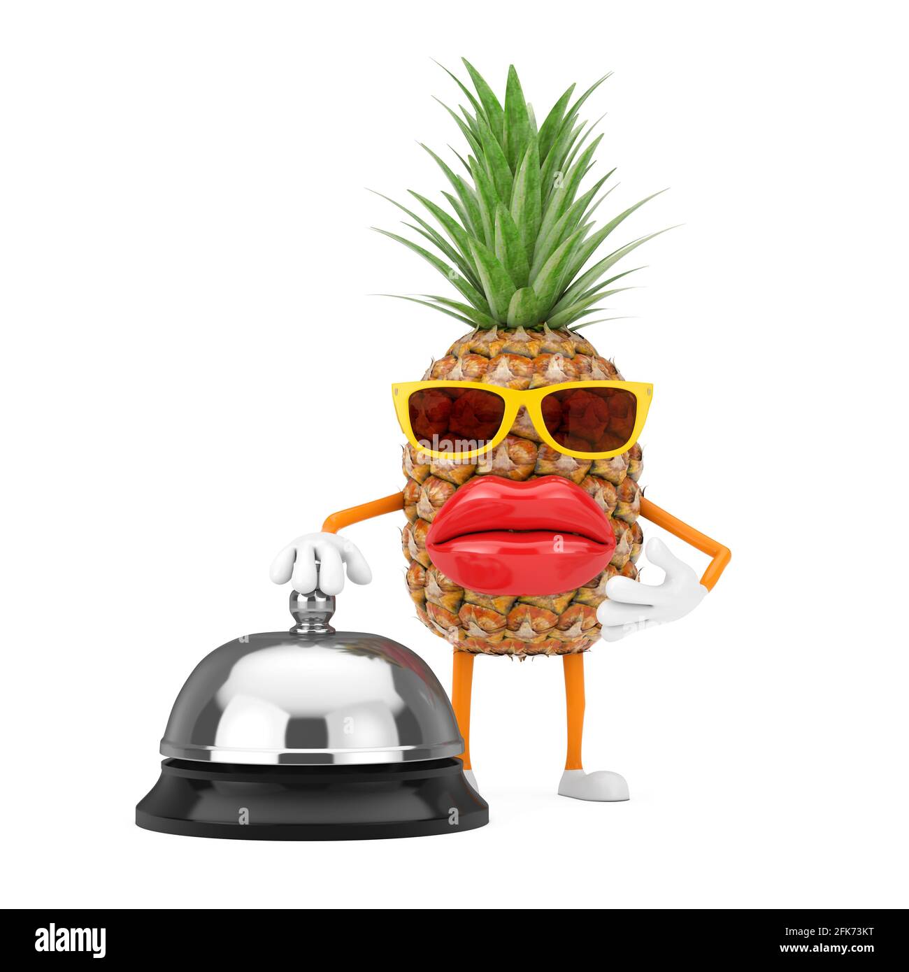 Fun Cartoon Fashion Hipster Cut Pineapple Person Character Mascot with ...