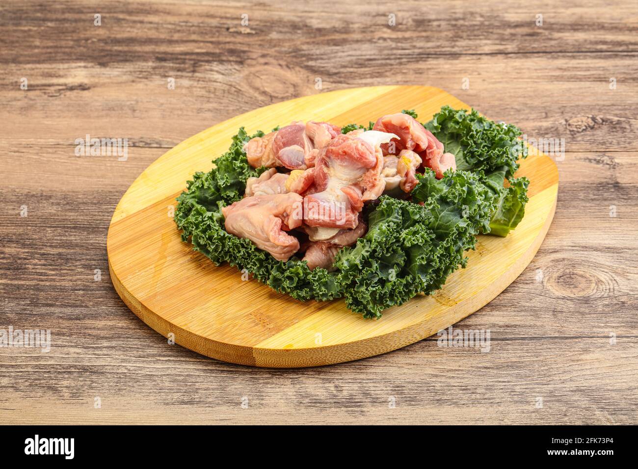 Raw tasty chicken stomach for cooking Stock Photo - Alamy