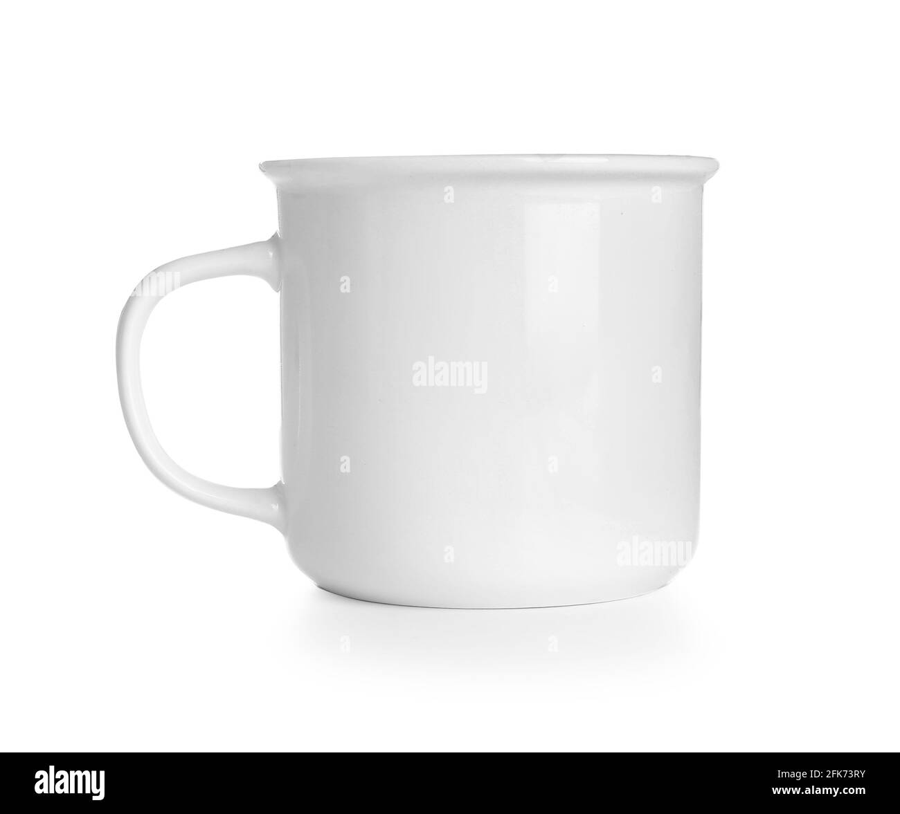 Clean mug on white background Stock Photo - Alamy