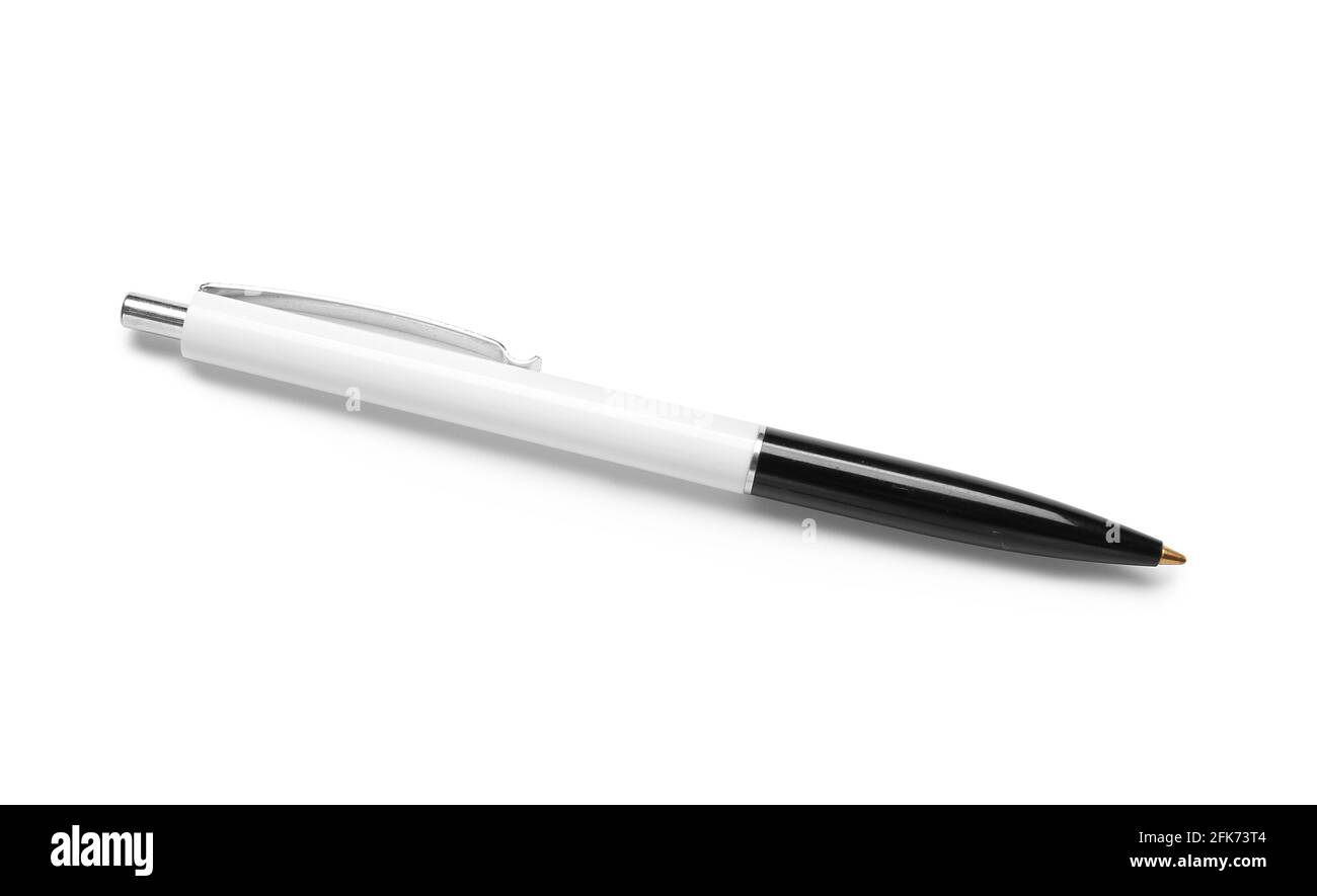 Office pen on white background Stock Photo - Alamy