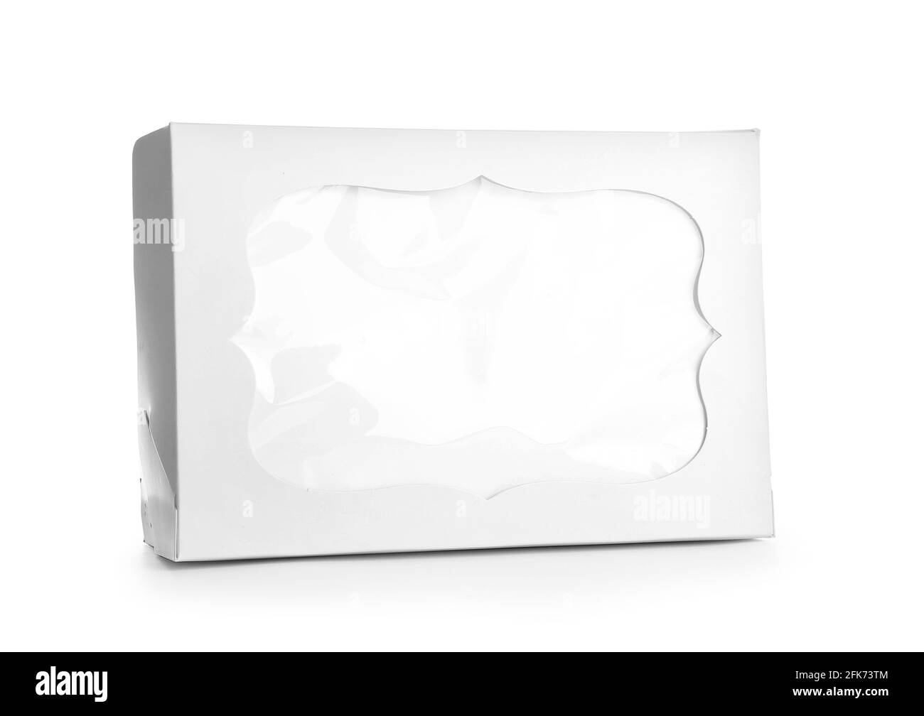 Blank paper box on white background Stock Photo - Alamy