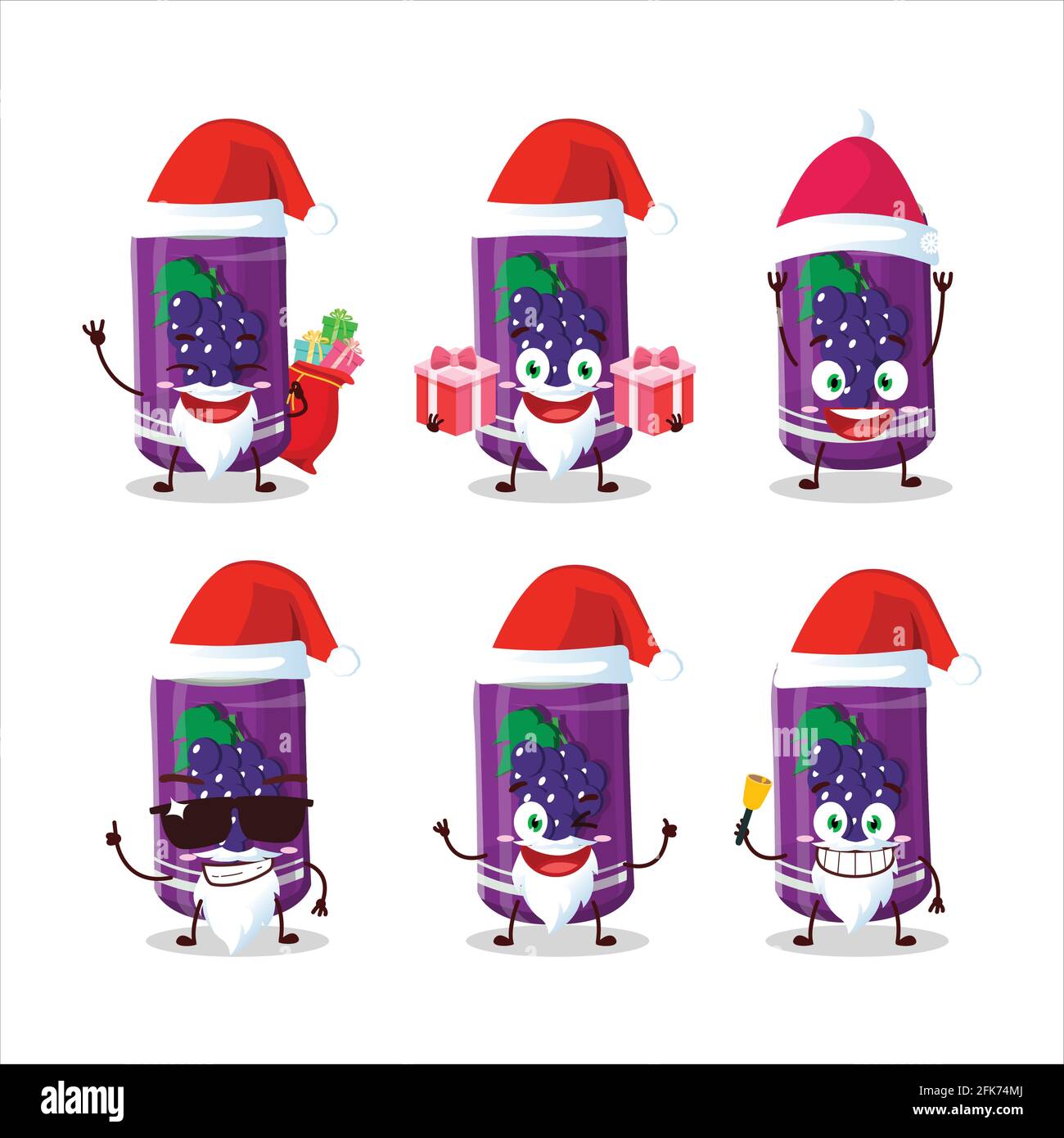 Grapes new year celebration Stock Vector Images - Alamy