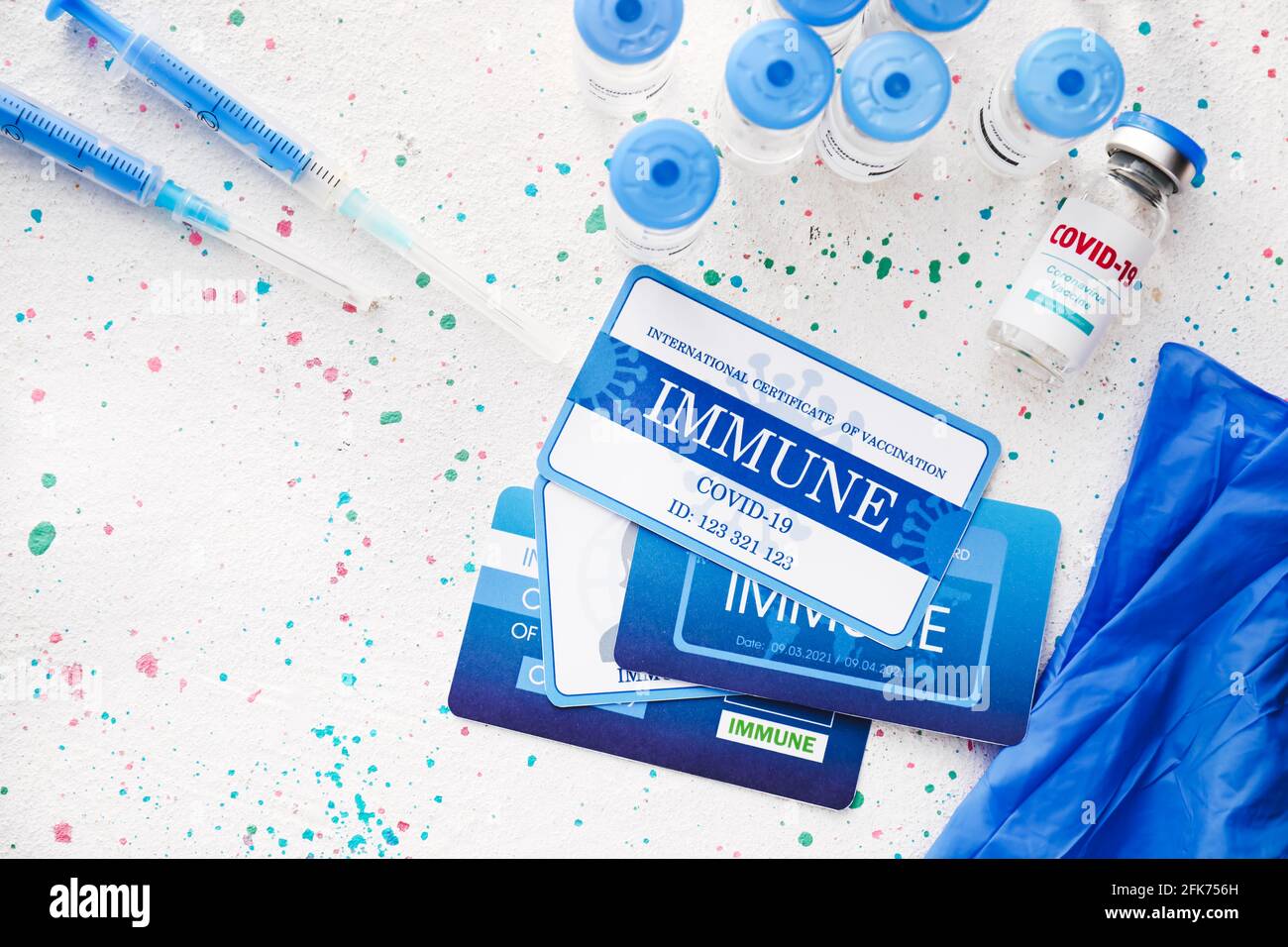 Immunization cards hi-res stock photography and images - Alamy