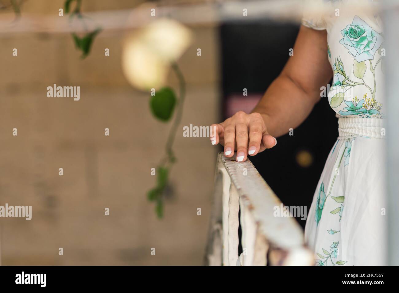 Hand on railing hi-res stock photography and images - Alamy