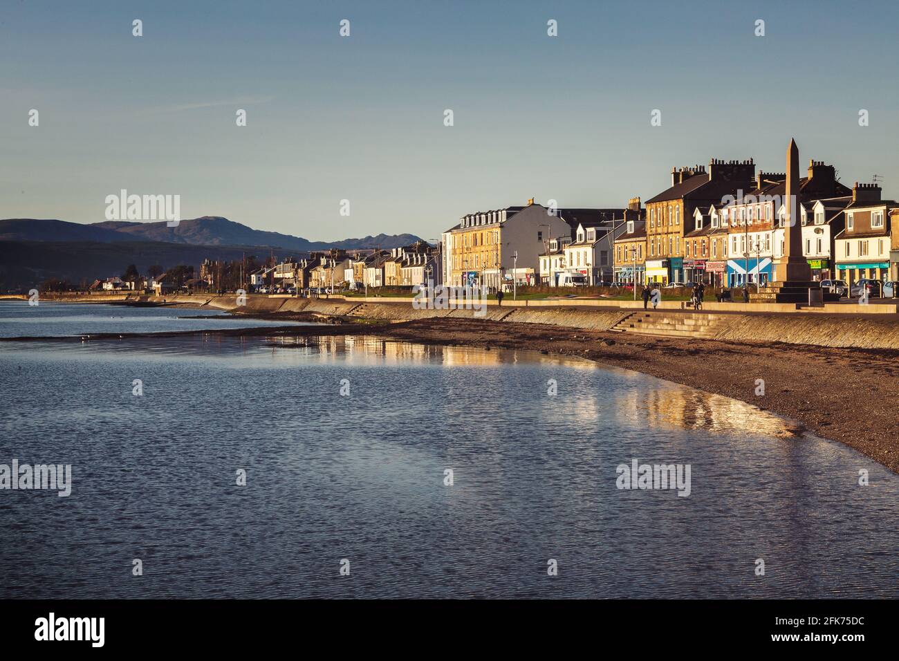 Helensburgh waterfront as seen from the pier Stock Photo - Alamy