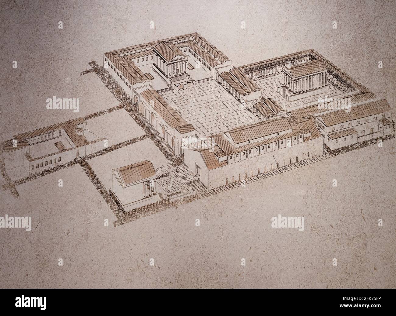 Gate of the roman forum merida hi-res stock photography and images - Alamy